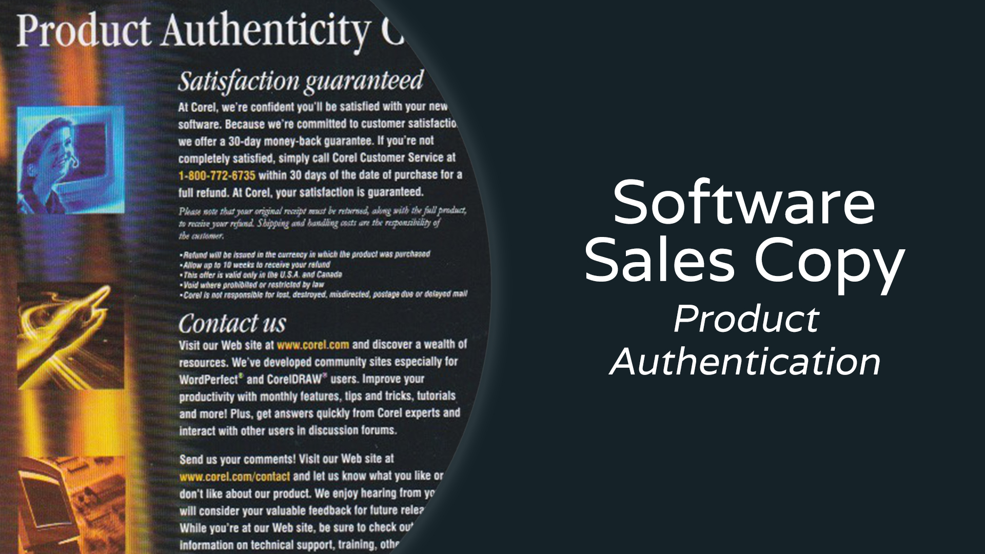 Writing sales copy for a Product Authentication | Founder at work