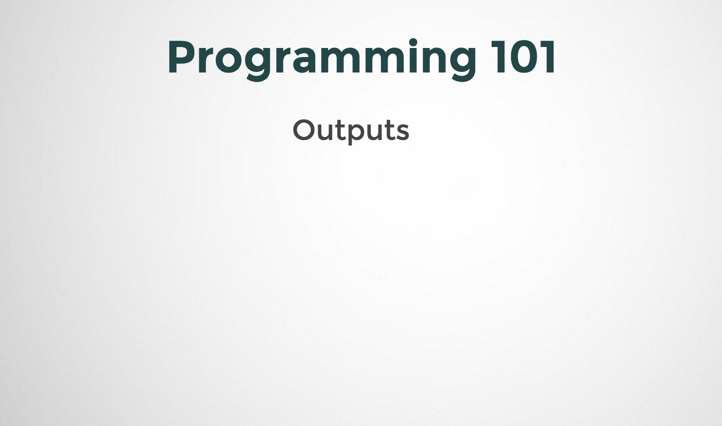Outputs in Programming | Founder at work