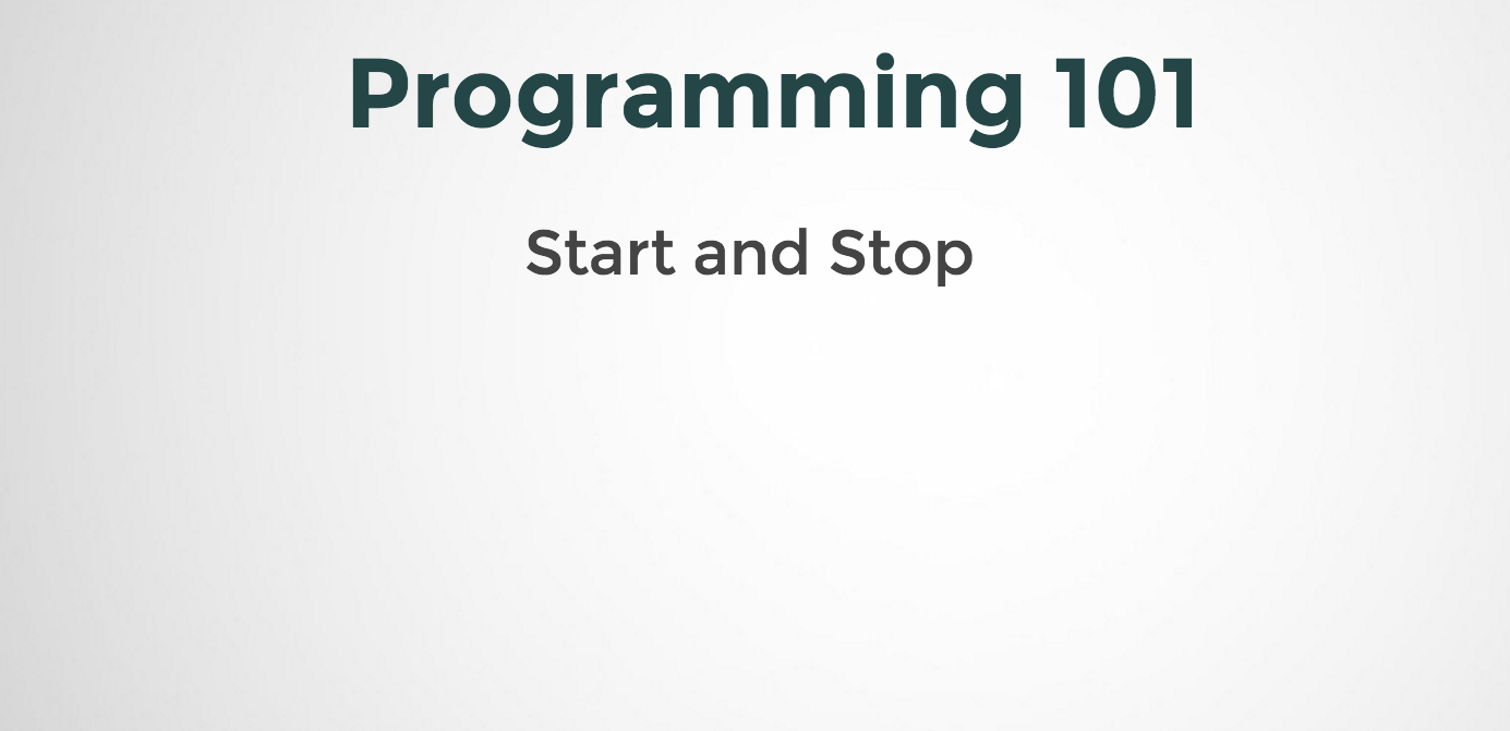 Start and Stop of a program | Founder at work