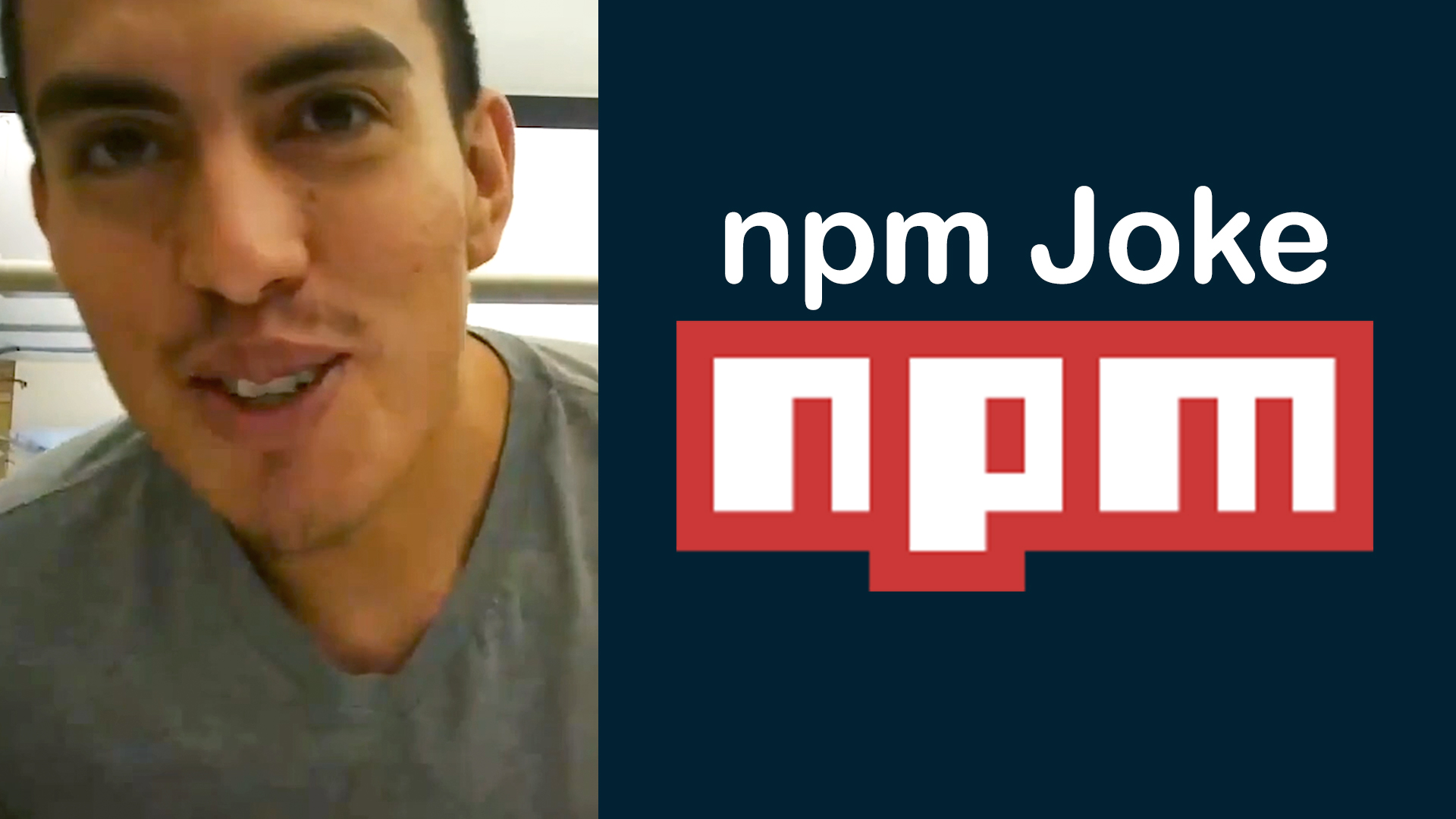 npm Joke | Founder at work