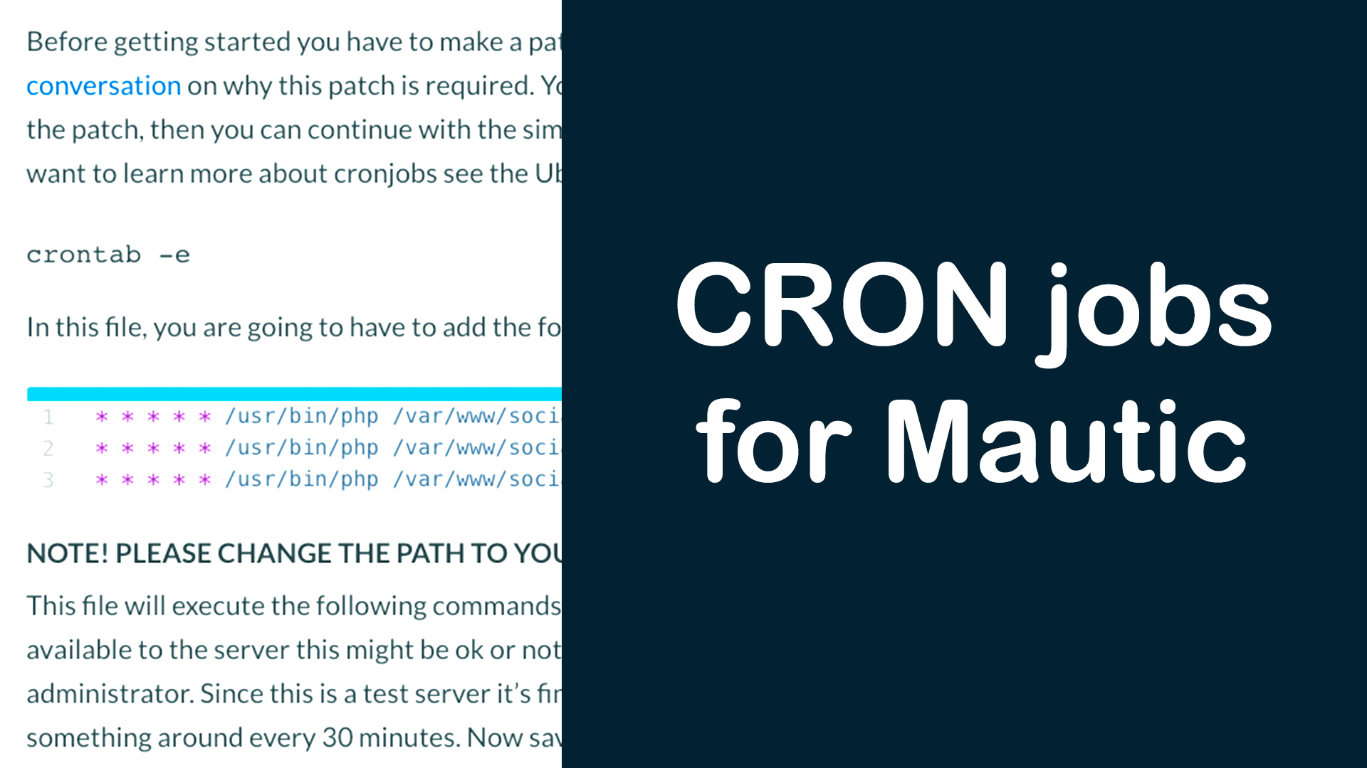 How to setup CRON jobs for Mautic | Founder at work How to setup CRON jobs for Mautic | Founder at work